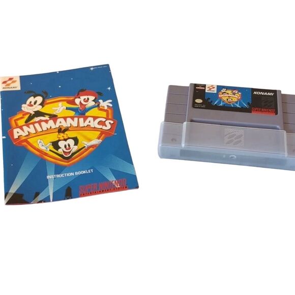 Video Games & Consoles | Animaniacs Snes Game Cartridge Instruction ...
